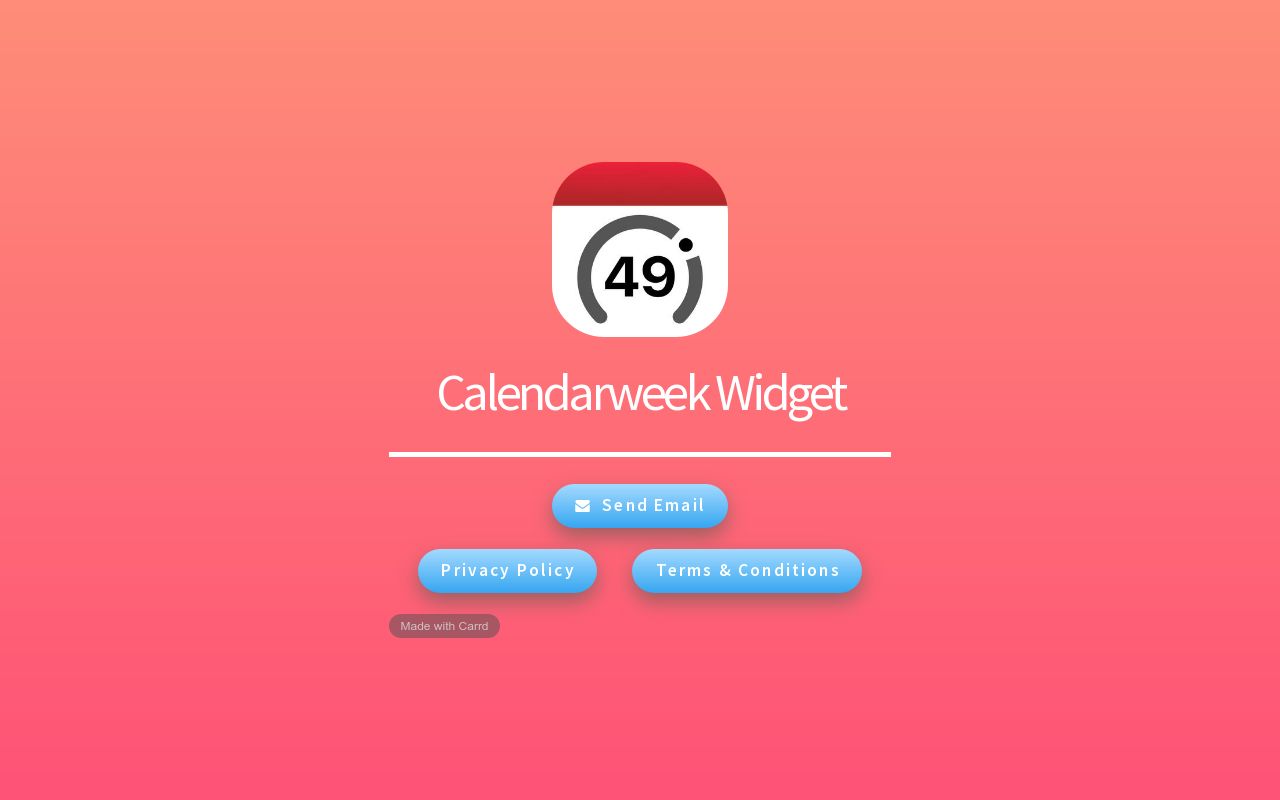 Calendarweek Widget